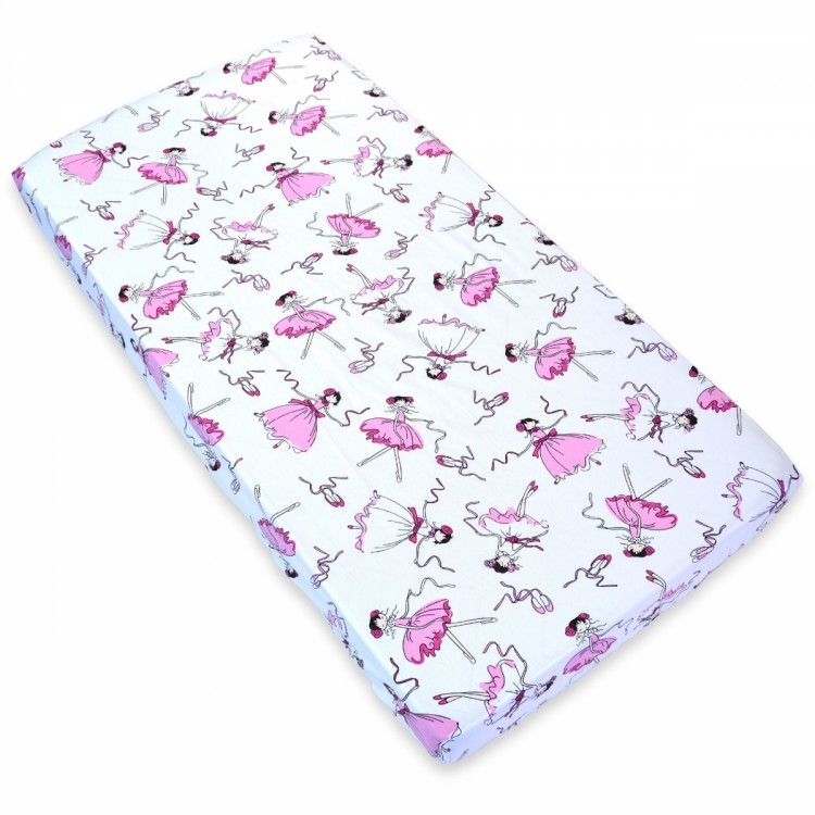 Cearceaf cu elastic, 120x60cm, pentru patuț copii, imprimeu bufnițe, CEC04