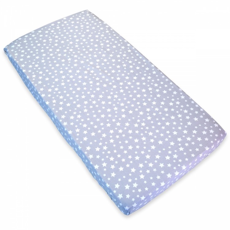 Cearceaf cu elastic, 120x60cm, pentru patuț copii, imprimeu bufnițe, CEC04